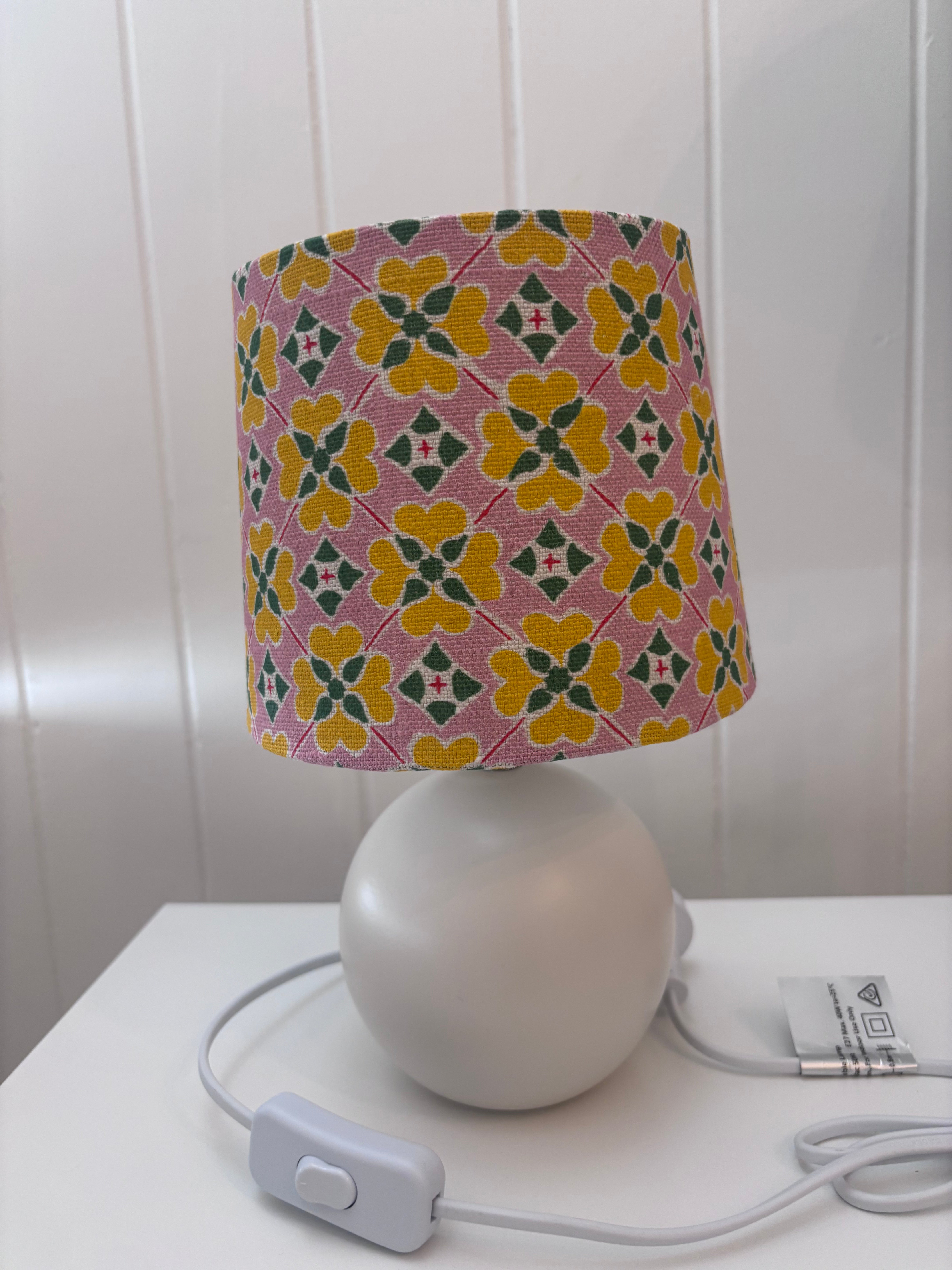Lamp with Anna Spiro shade – Milton Makes